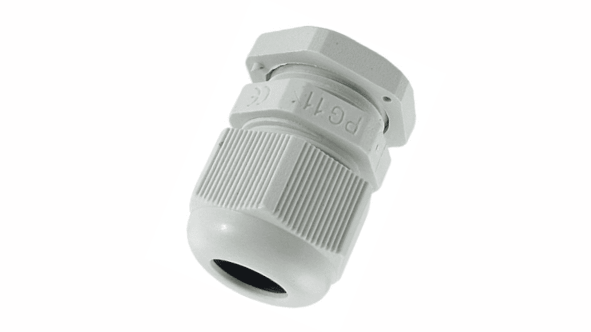 Outdoor IP68 Weatherproof PG11 Nylon Cable Gland Socket Joint White ...