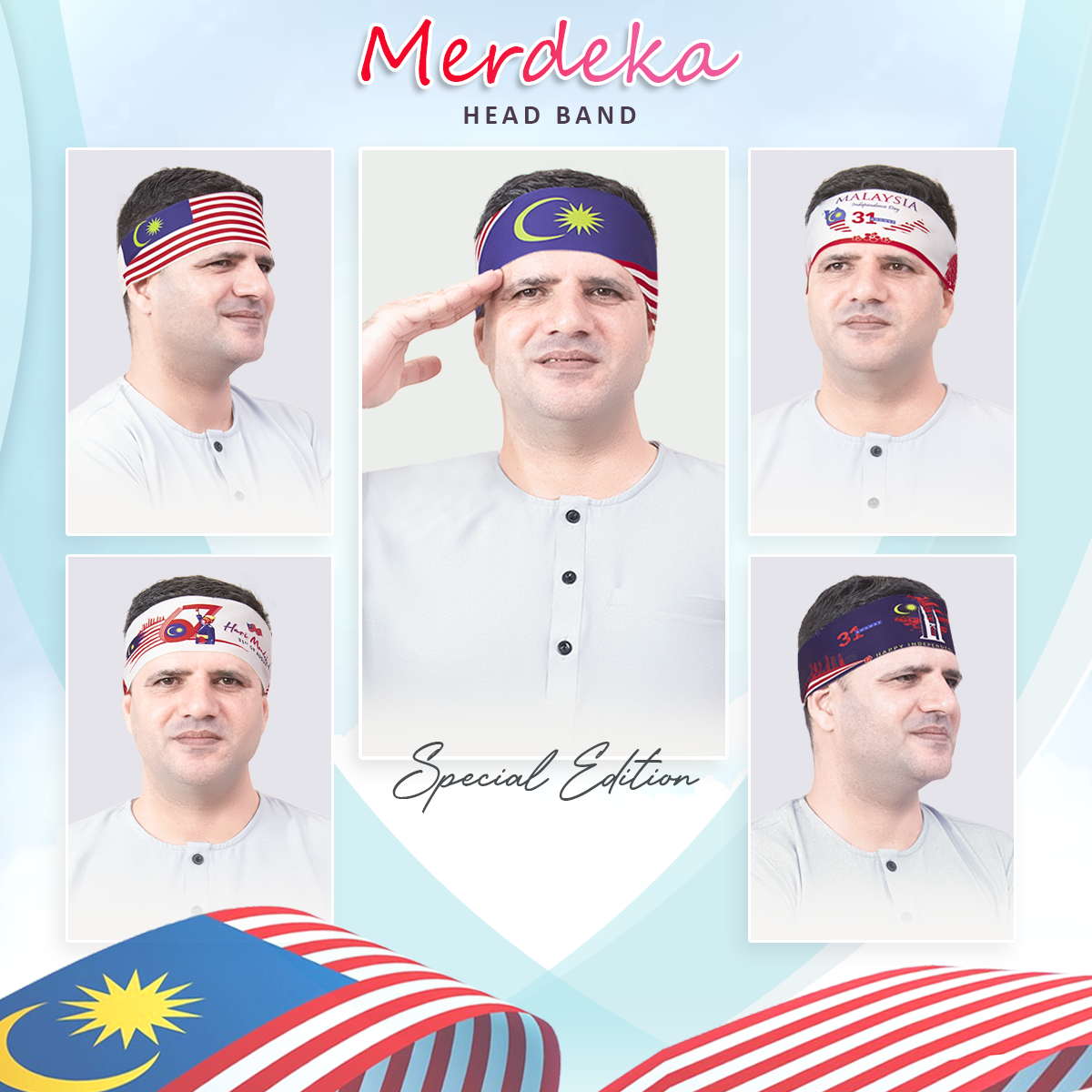 Headband | Pengikat Kepala Merdeka 2024 untuk Lelaki Dewasa | Shopee ...