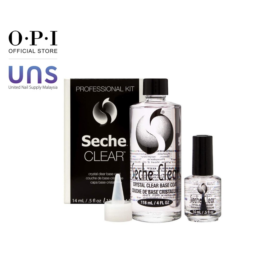 SECHE Clear - Crystal Clear Base Coat Professional Kit (118ml + FREE ...