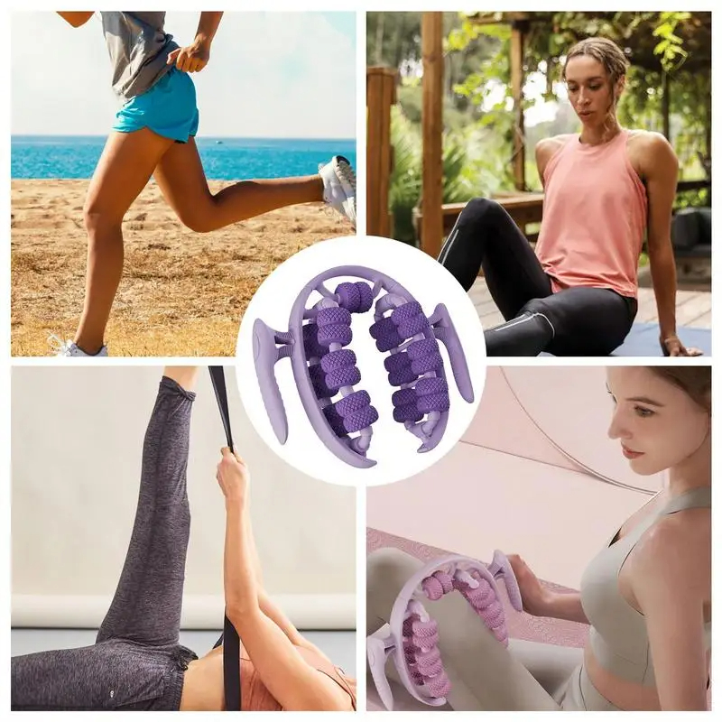 28 Wheels Leg Massage Roller Muscle Pain Relief Massage Roller Muscle ...