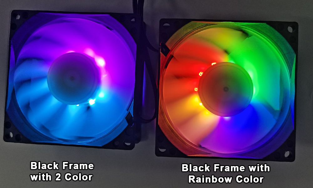 Super Cool New Design 8cm RGB 10 LED PC Casing Fan Silent Beautiful Fan ...