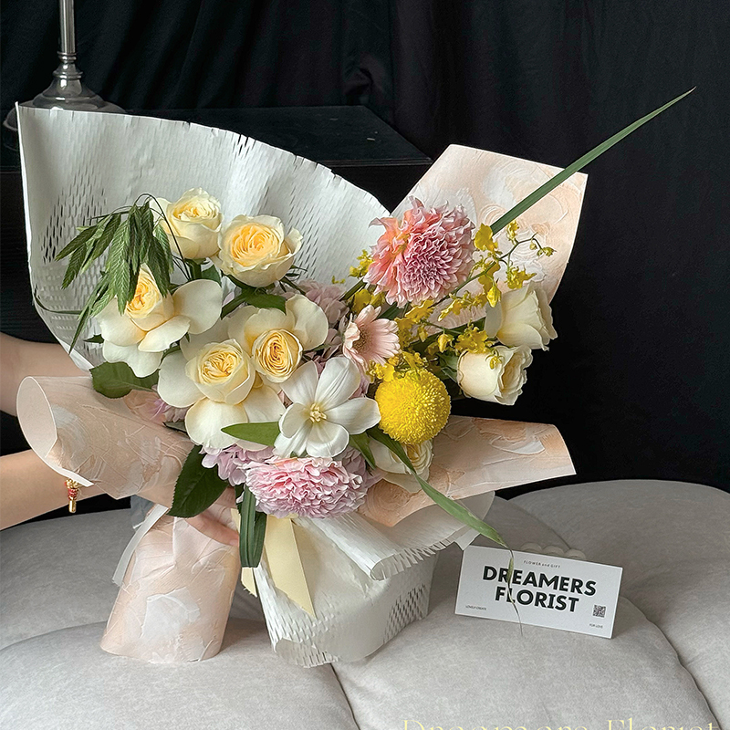 READY STOCK EzWrap.my Flower Texture Paint with Glitter Texture ...