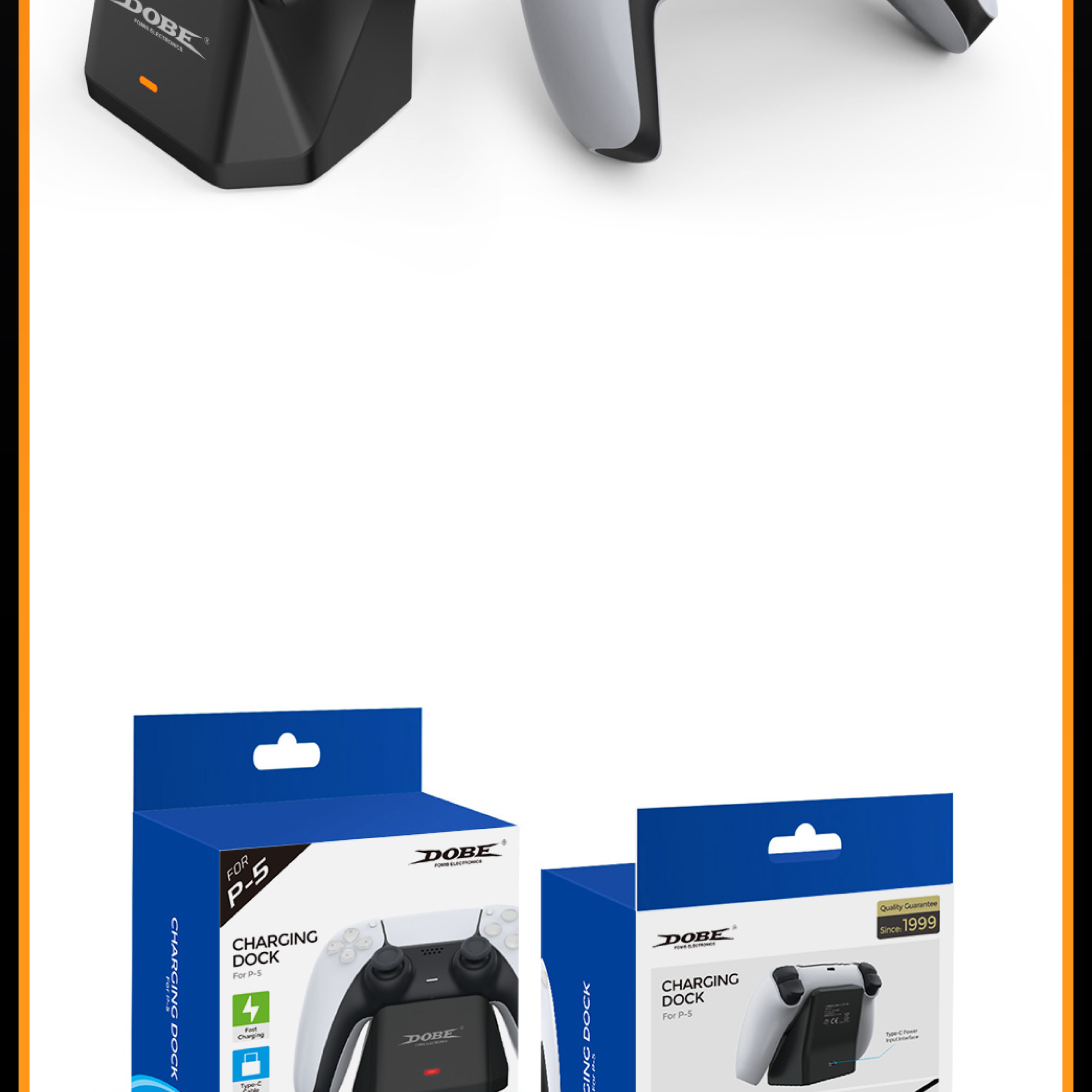 DOBE PS5 Single Charging Dock Pin Single Charging Station PS5 ...