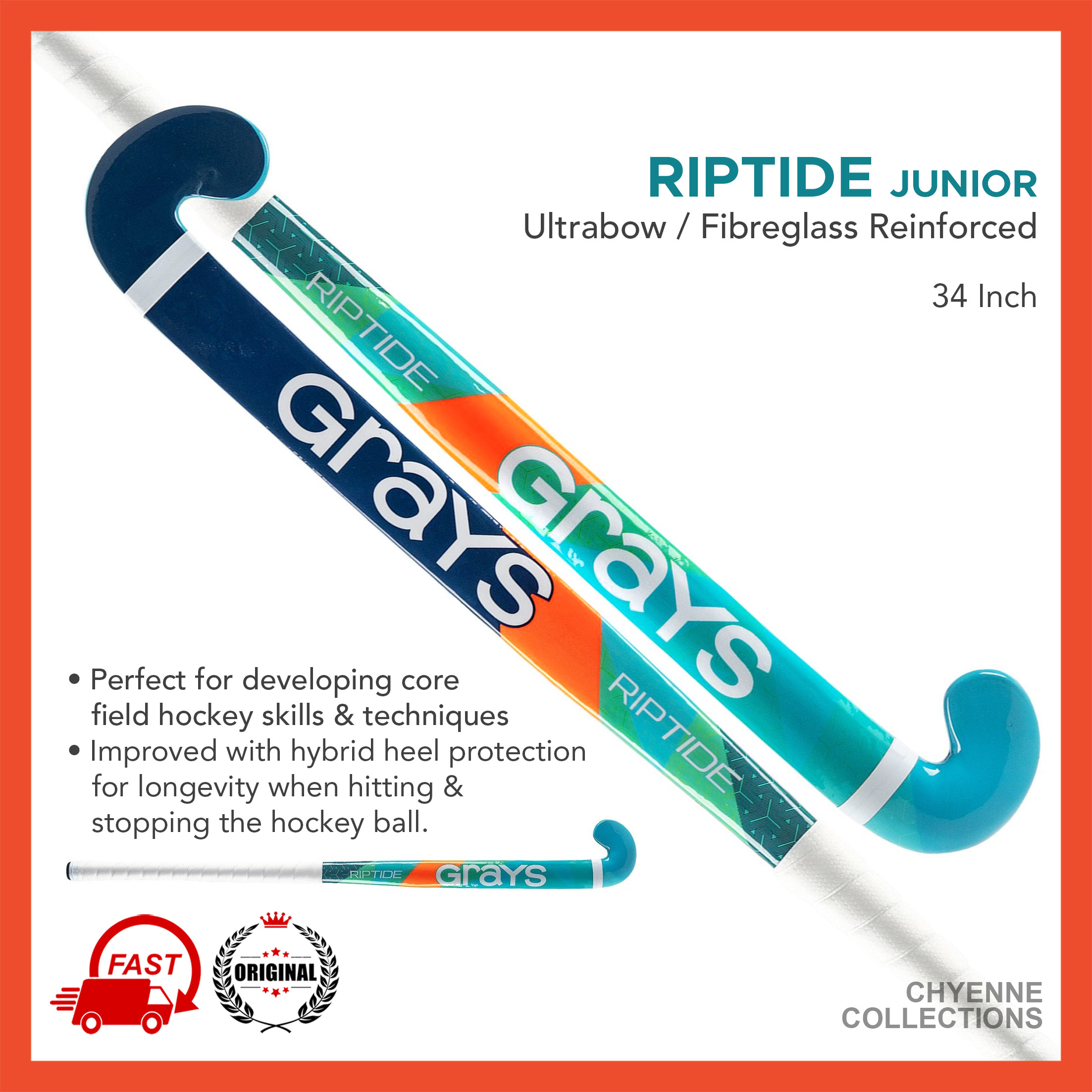 Original GRAYS Rogue Riptide 34 " Ultrabow Junior Hockey Stick • Kids ...