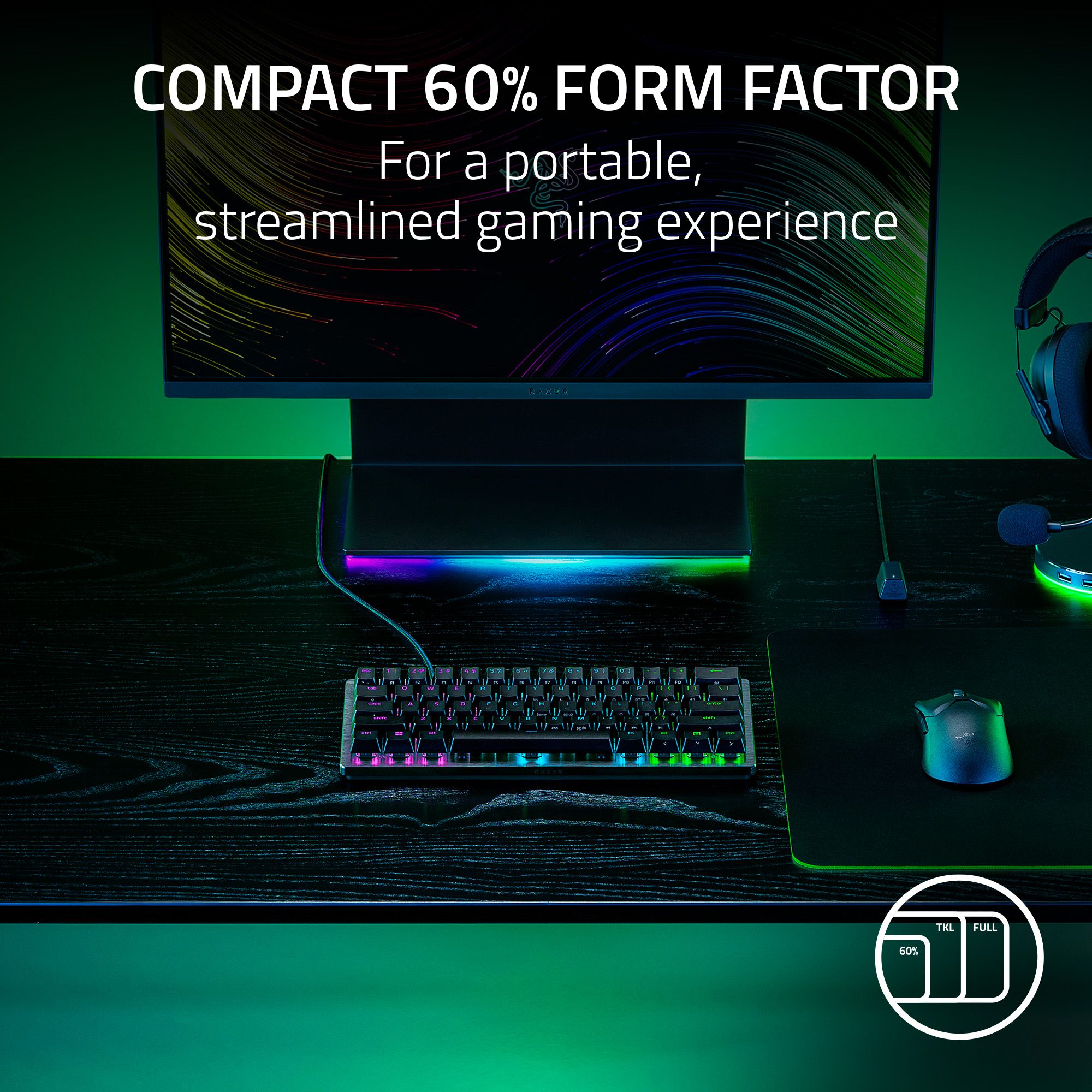 Razer Huntsman V3 Pro Mini 60% Gaming Keyboard | Rapid Trigger Dual ...