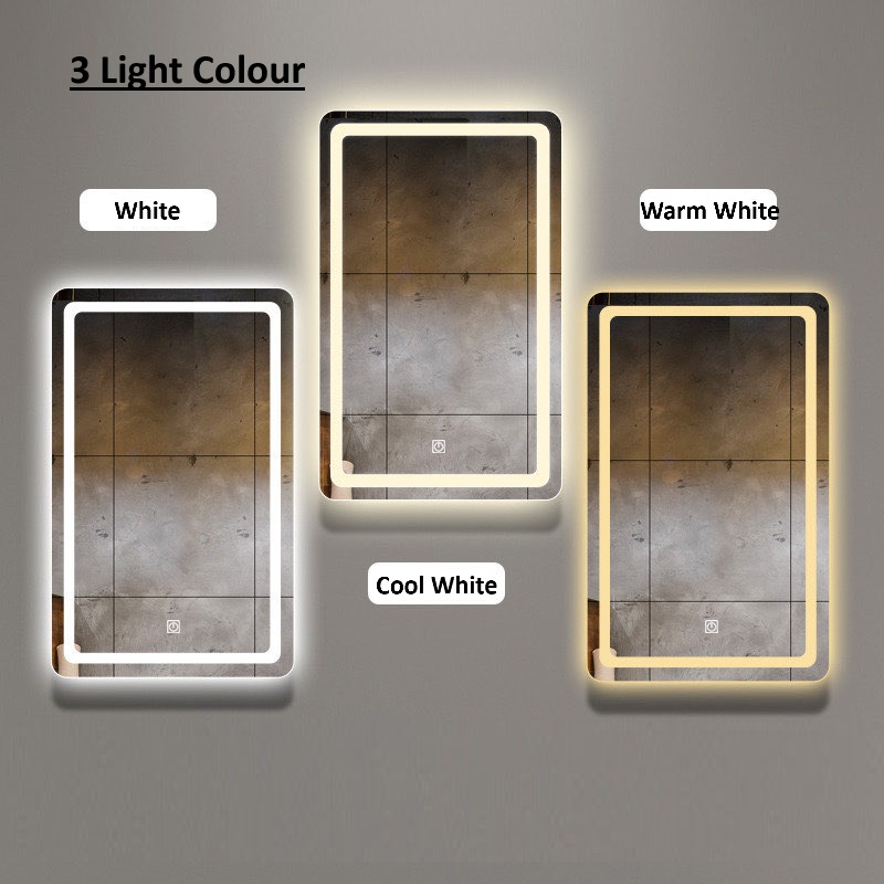 ITALY BRAND Plug in LED Mirror Wall Mirror Vanity Mirror Bathroom Lampu ...