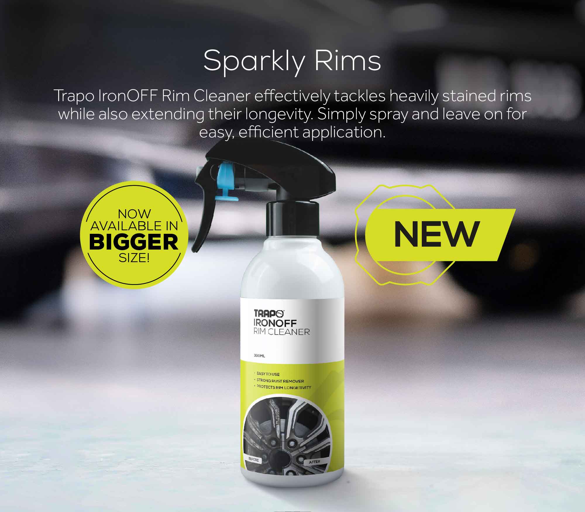 Trapo IronOFF Car Rim Cleaner (Rim Shampoo / Rim Cleaner / Tyre Rim ...