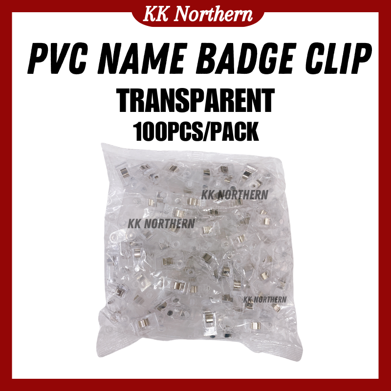 (PINEAPPLE) Name Tag Clip PVC Name Badge Holder Clip Card Holder Clips ...