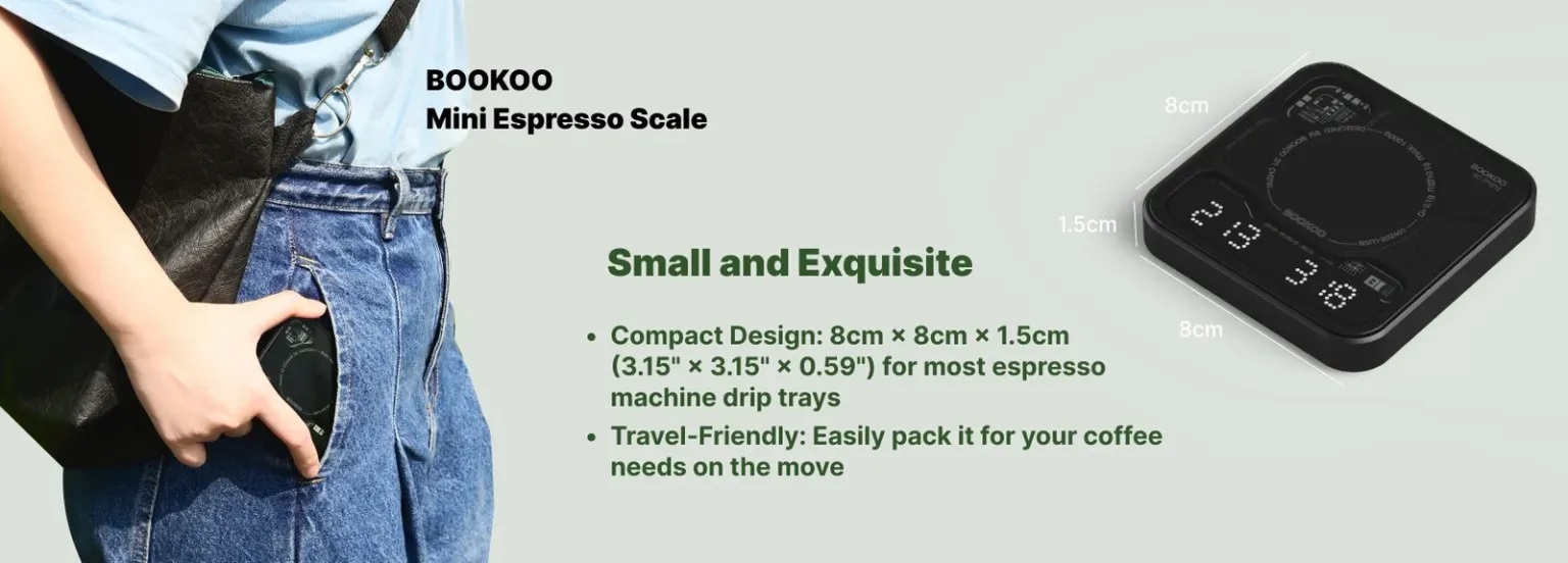 BOOKOO THEMIS MINI COFFEE SCALE Espresso Scale Mini Scale Coffee Scale ...
