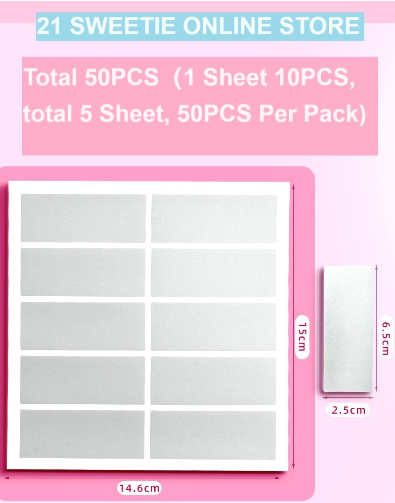 50PCS Scratch Silver Sticker Rectangle Adhesive Scratch off labels ...