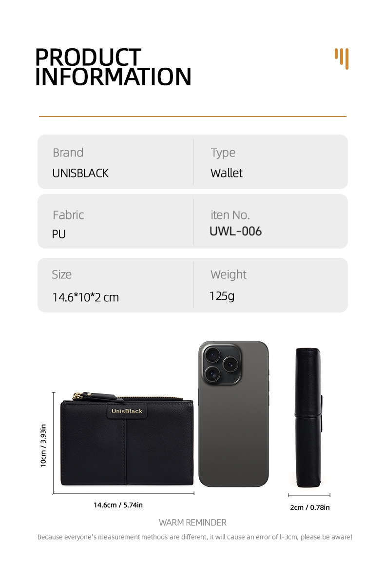 UnisBlack Fesyen Beg Duit Perempuan , Women Wallet , Purse Women ...