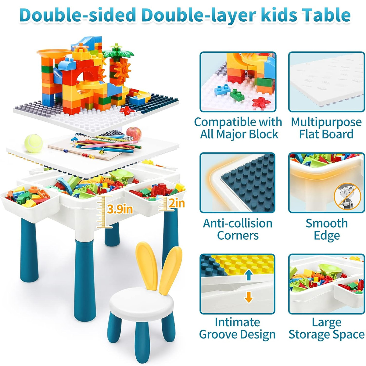 240Pcs Child Kids Block Toys Assemble Puzzle Educational Toys House ...
