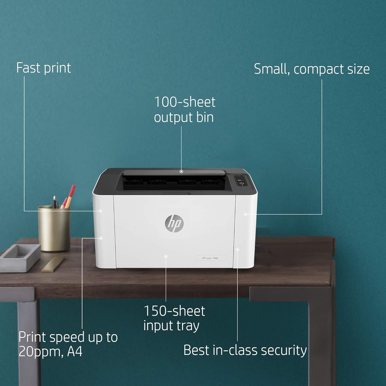 HP Laser 108A- USB / 108w - Wifi Printer , Single function - Print Only ...