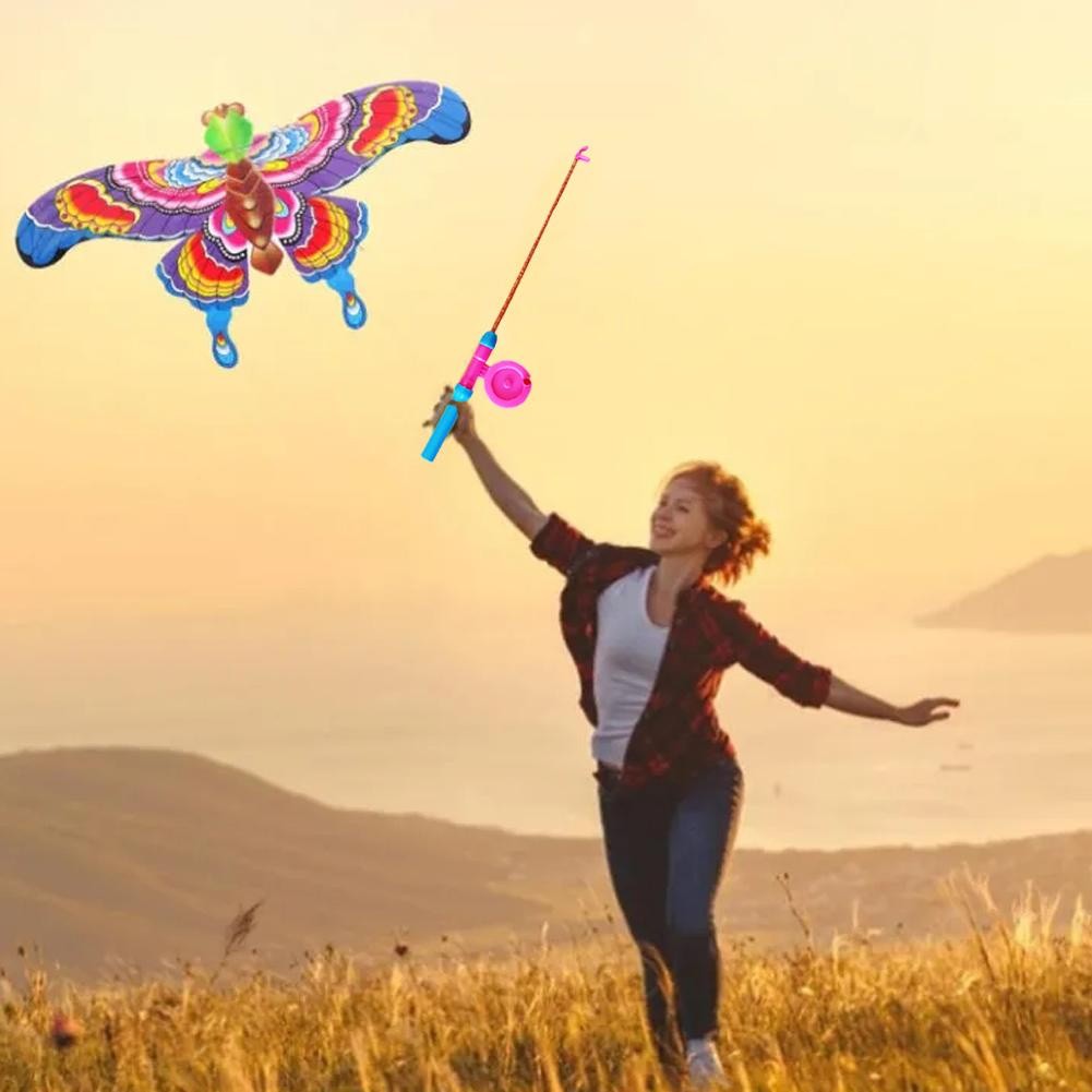35cm/50cm Children Kids Flying Kite Toy Outdoor Sport Cartoon Parrot ...