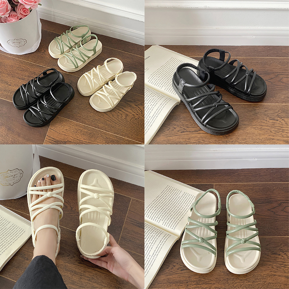 Vissy Women Wanita Shoe Kasut Wedges Sandal 0055-LS – 3 Colors | Shopee ...