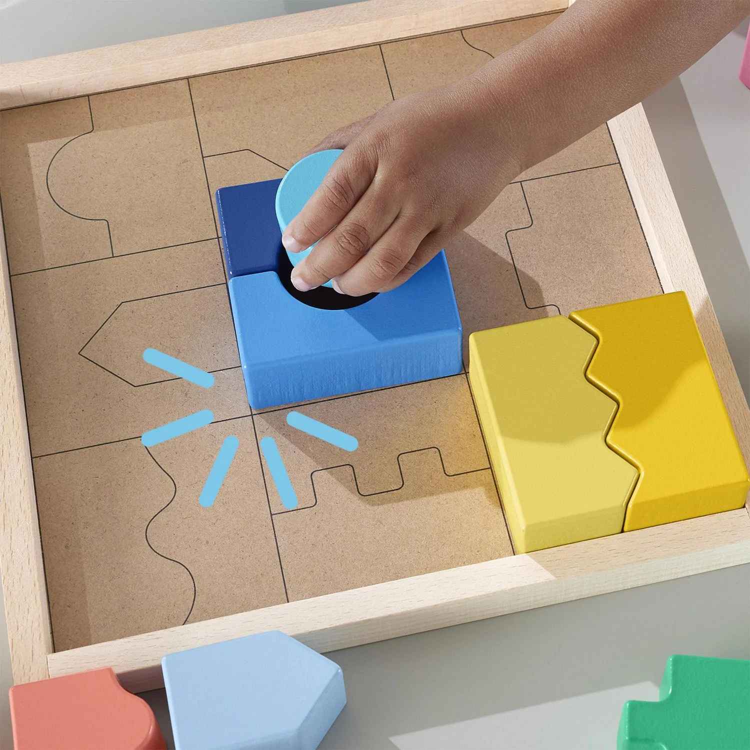 Fisher-Price Wooden Interlocking Blocks (HXT95) | Shopee Malaysia