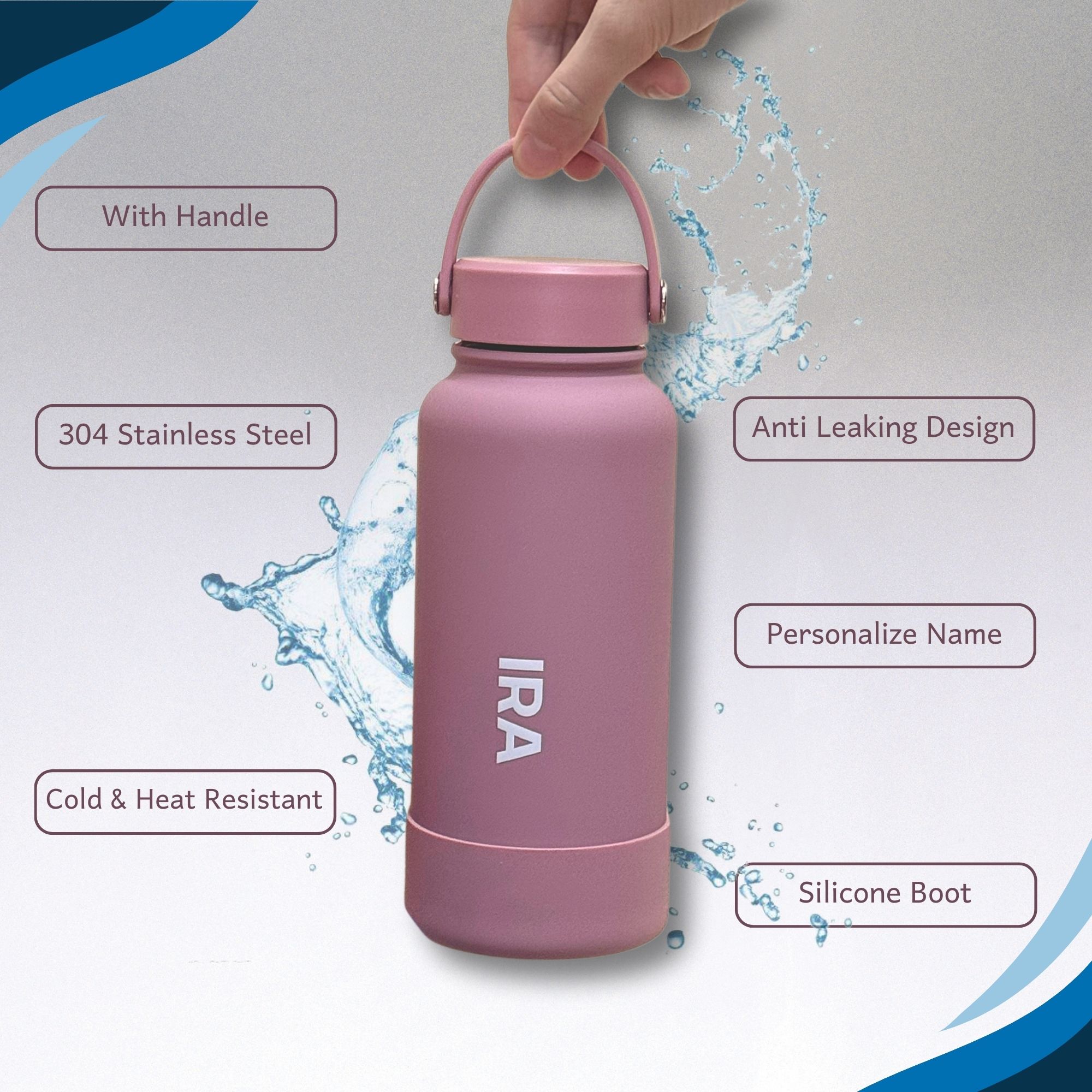 Aura Tumbler - DAYDREAM Tumbler Custom Nama 1000ml Thermos Flask ...