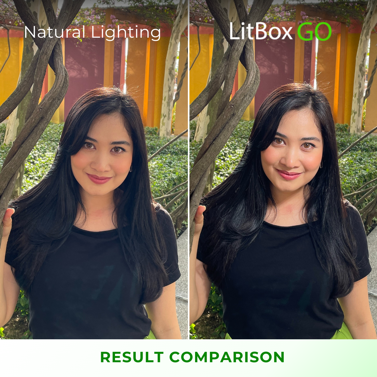 GS LitBox GO LED Video Light Continuous Lighting 80W Dual Power ...