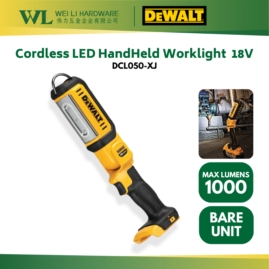 DEWALT DCL050-XJ 20V LED Hand Held Work Light / led worklight / lampu ...