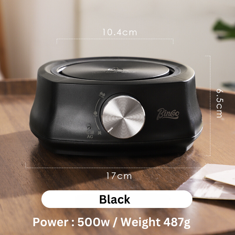 Bincoo 500W Mini Electric Heater Stove with 3-Pin Malaysia Plug – Hot Plate for Moka Pot/Coffee ...