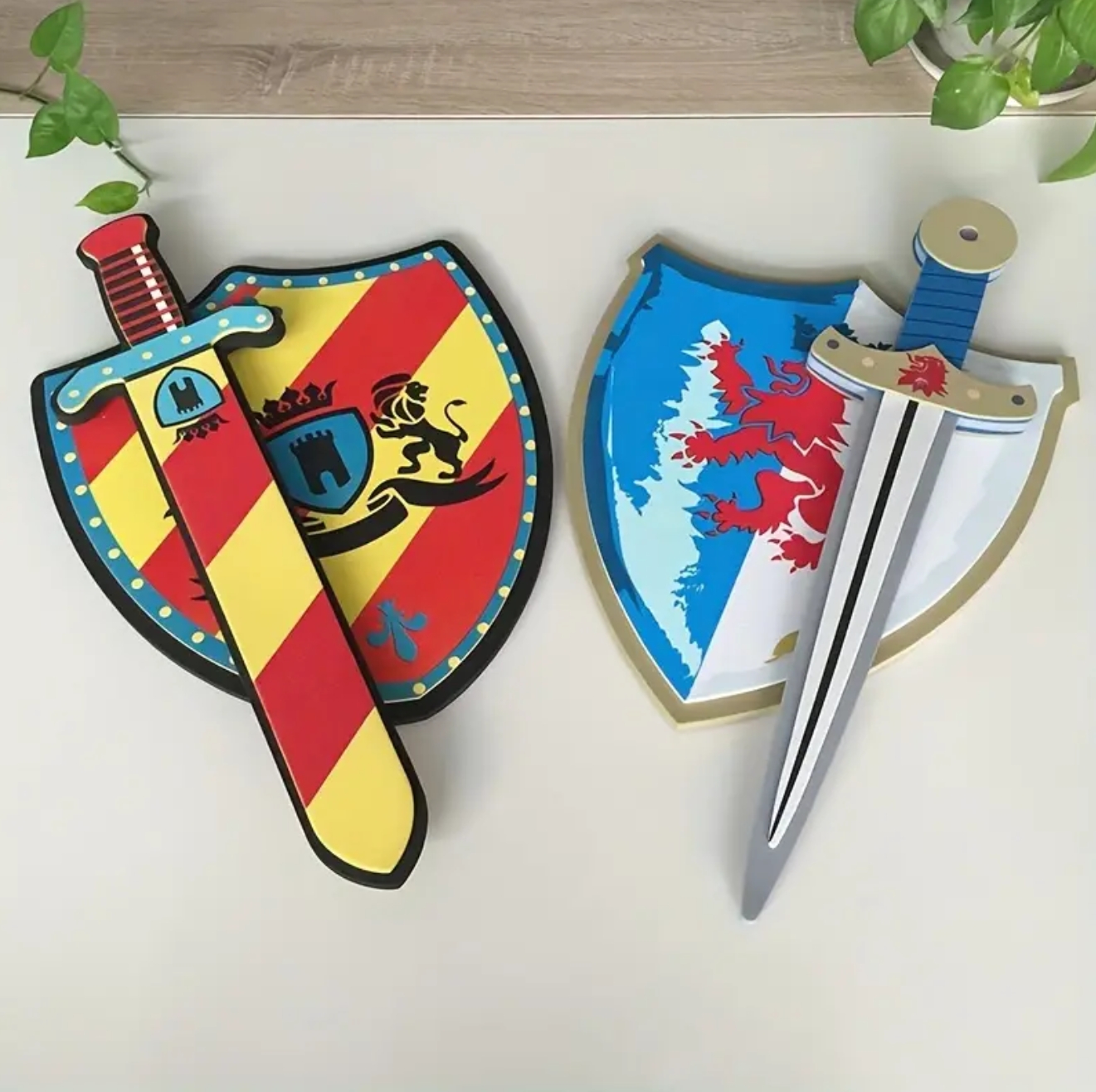 Foam Swords And Shields Playset, Medieval Combat Ninja Warrior Weapons ...