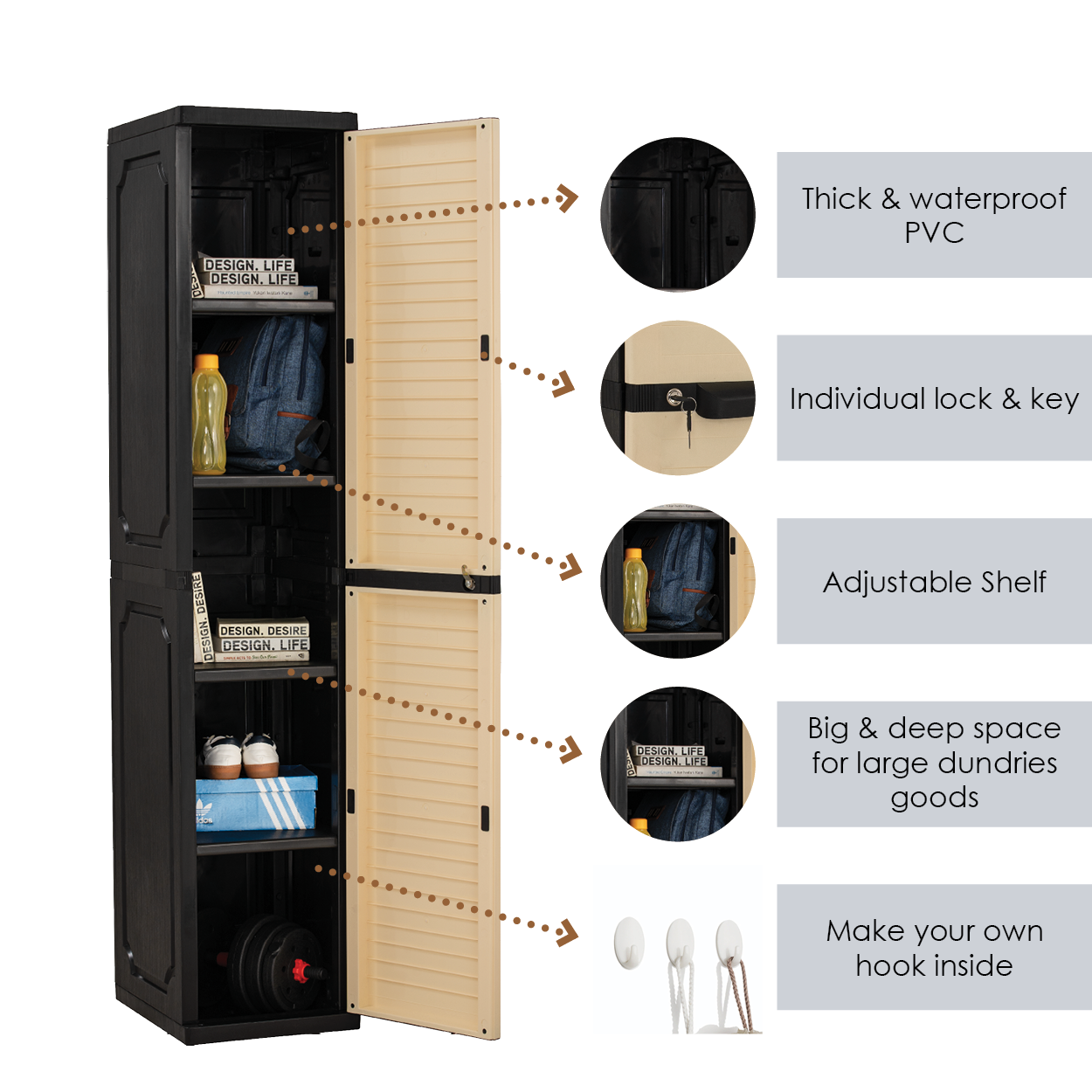 Alora Funiture - OPTIMUS Waterproof Premium Plastic Slim File Cabinet ...