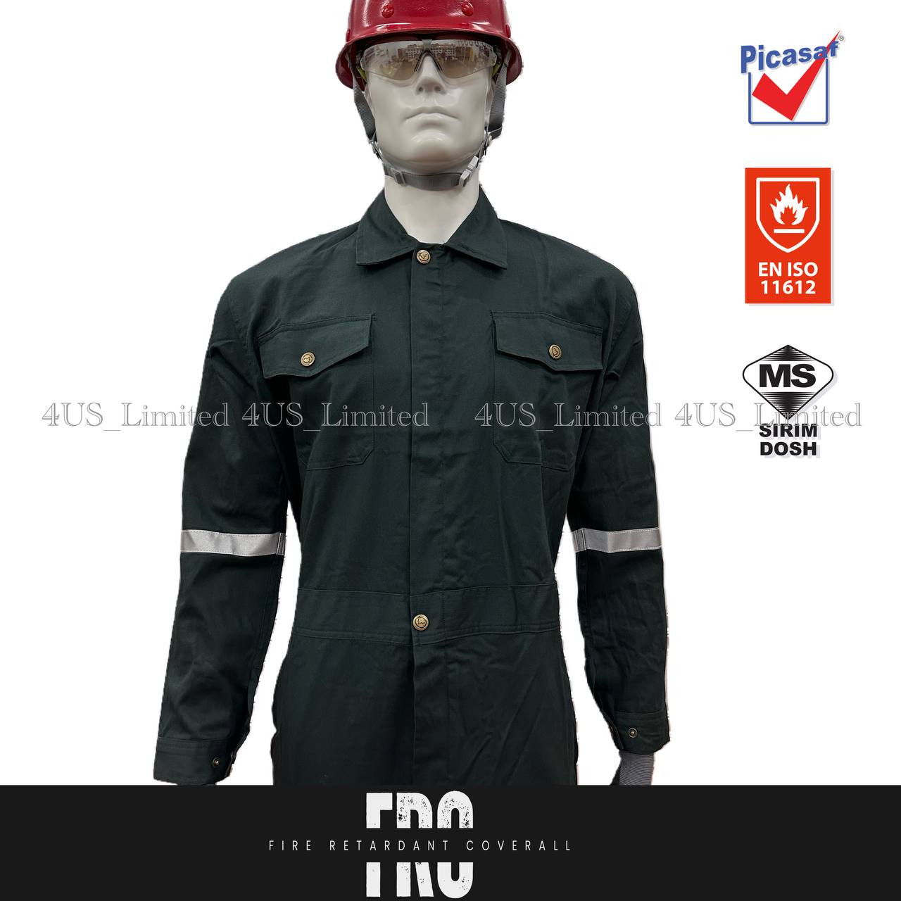 PICASAFE FIRE RETARDANT COVERALL FRC (SIRIM) -PPE SAFETY COVERALL(FRC ...