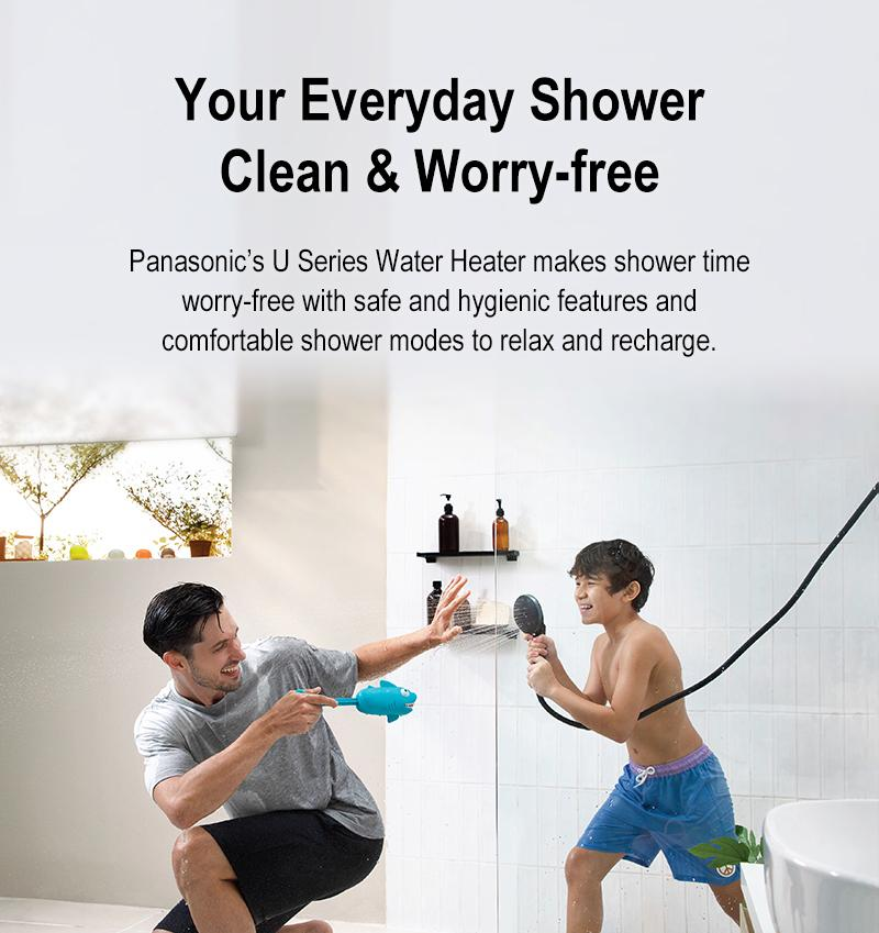 Panasonic U Series Instant Water Heater Non Jet Pump with Ag+ Analogue ...