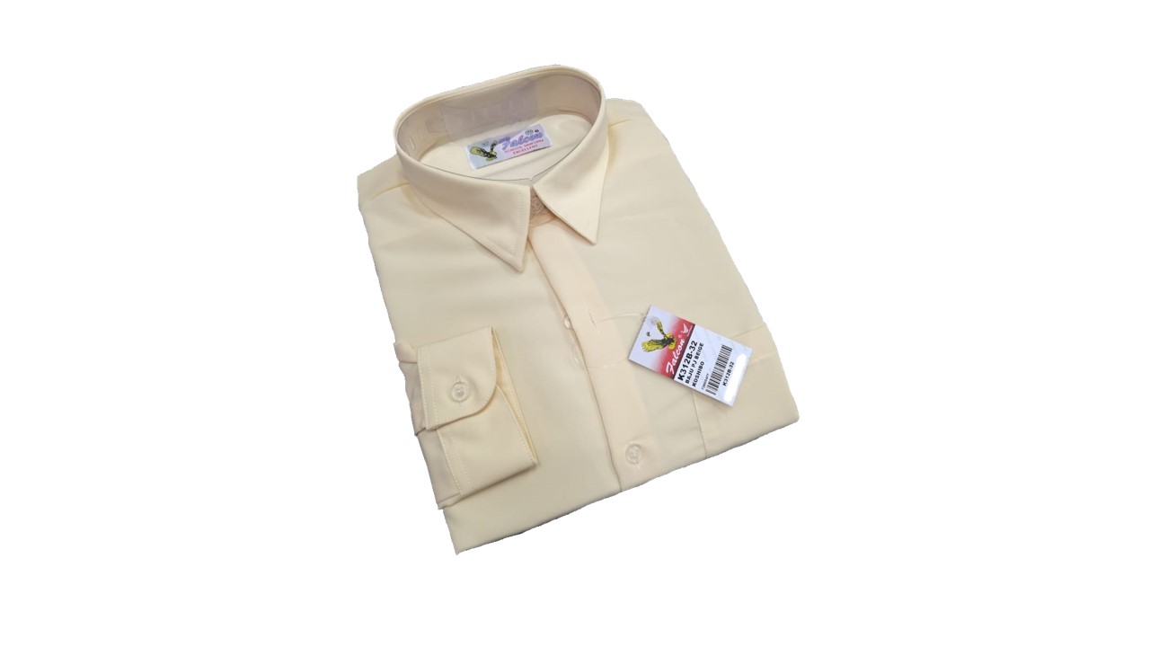 Baju Sekolah Menengah MRSM Baju Kemeja Beige Lengan Panjang (Licin ...