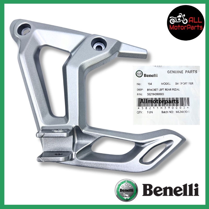 [100% ORI] SM SPORT 110/R REAR FOOT REST BRACKET LEFT KIRI RIGHT KANAN ...