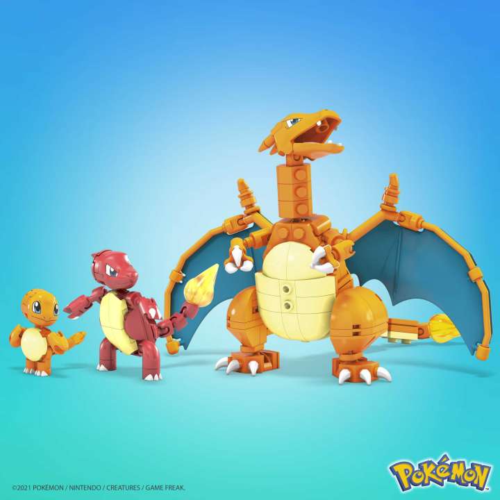 MEGA Pokémon Charmander Evolution Construction Set, Building Toys For ...