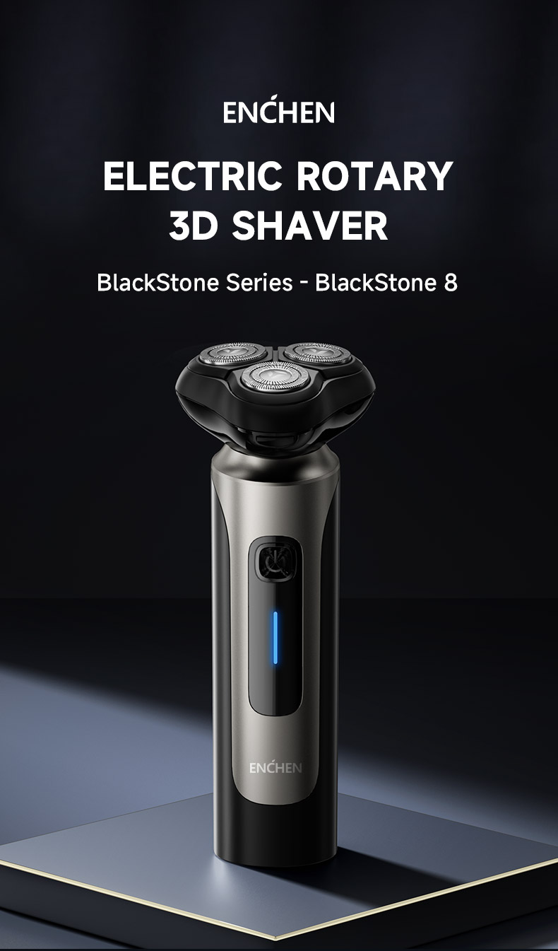 Enchen BlackStone 8 Electric Shaver Man 3D Shaver Heads 100% Waterproof ...