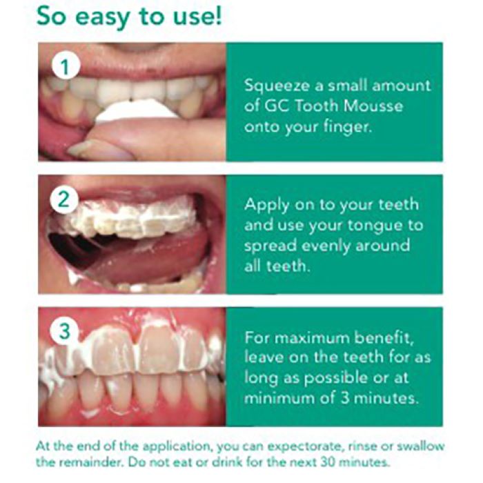 GC tooth mousse toothmousse 40g, non fluoridated toothpaste safe for ...