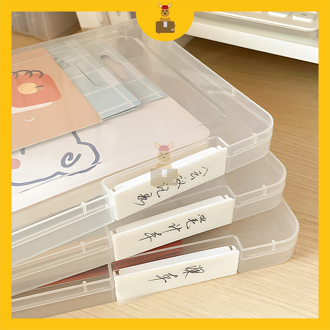 Transparent White Document Case File Case Holder Paper Organizer Paper ...