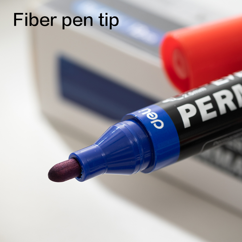 Deli Every Permanent Marker Pen - Red/Blue/Black (1.5mm) | Shopee Malaysia