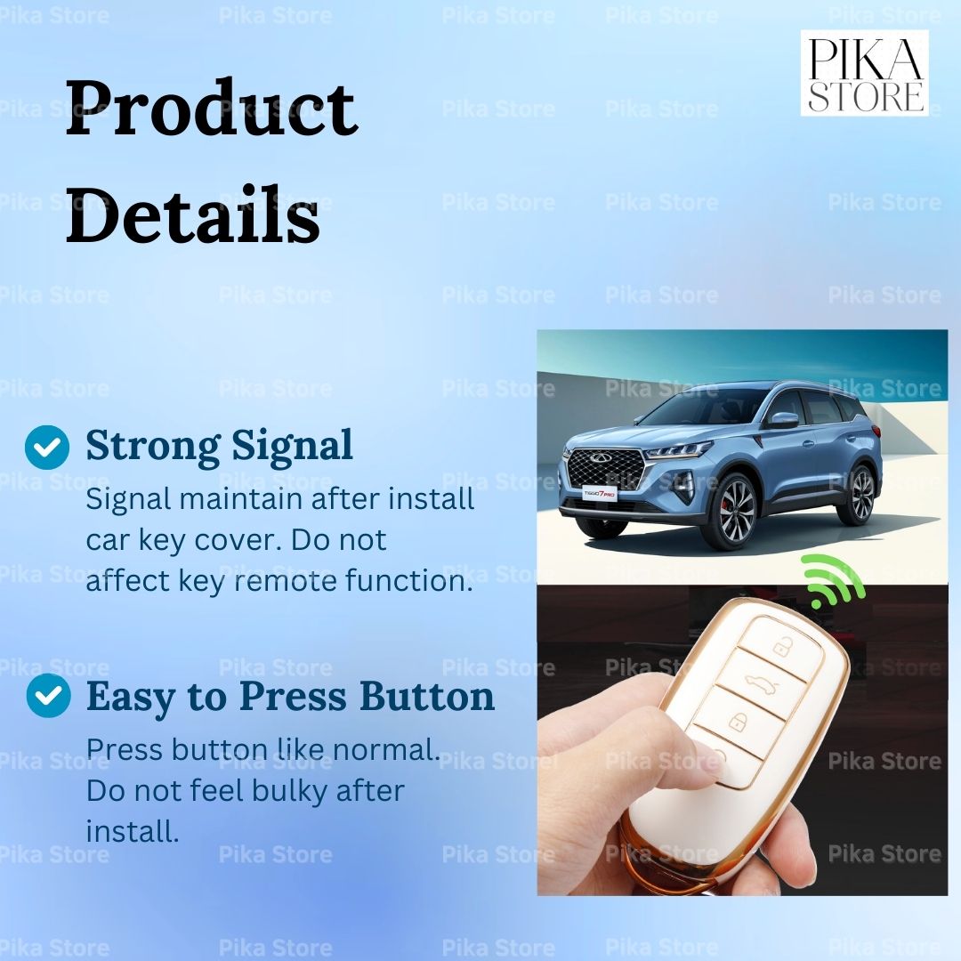Chery Tiggo 7 Pro Key Cover Car Key Case Holder Kunci Kereta Chery ...