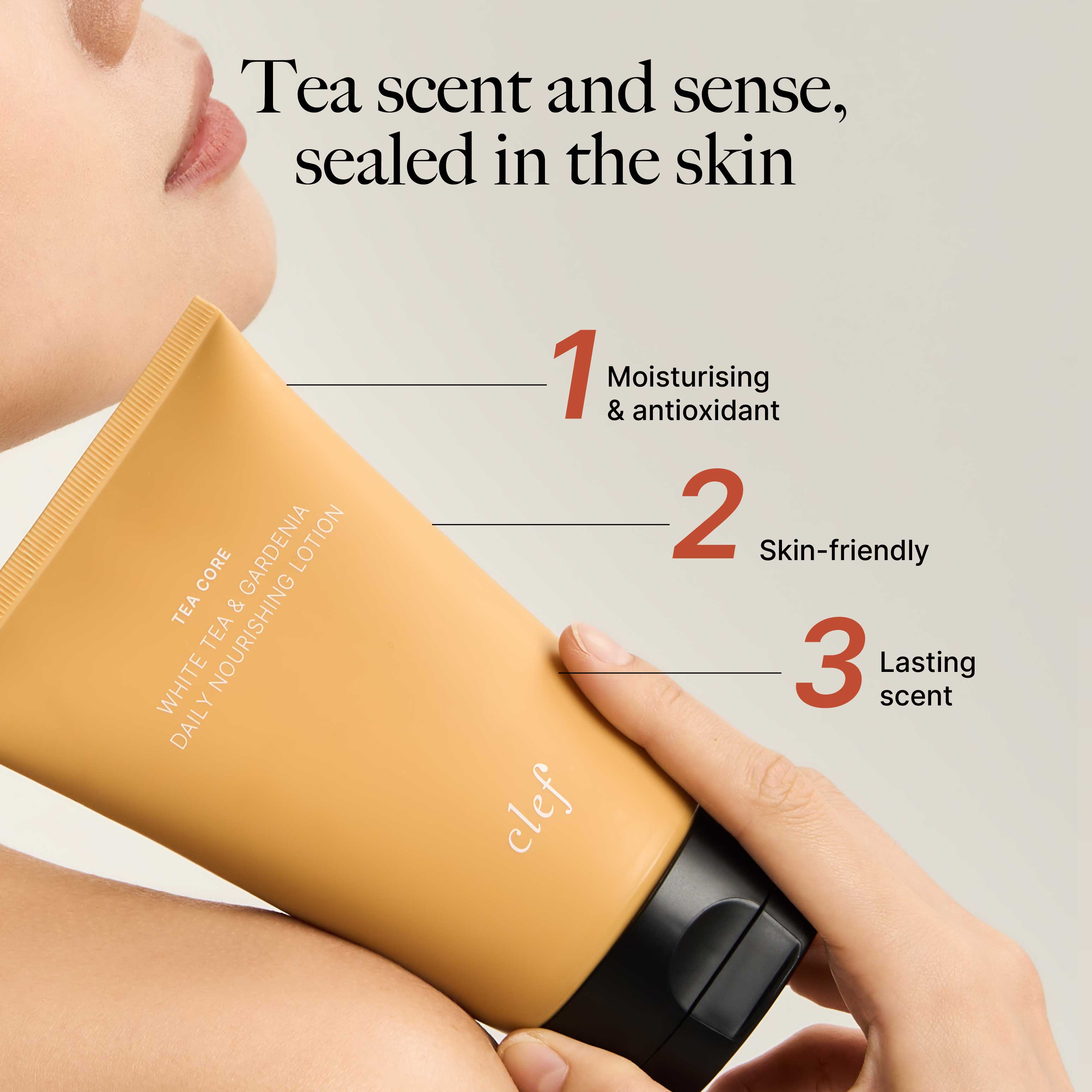 CLEF Tea Core Green Tea & Orange Gentle Bath Gel & Daily Nourishing ...