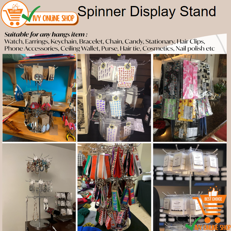 Metal Rotating Spinner Display Stand | Shopee Malaysia