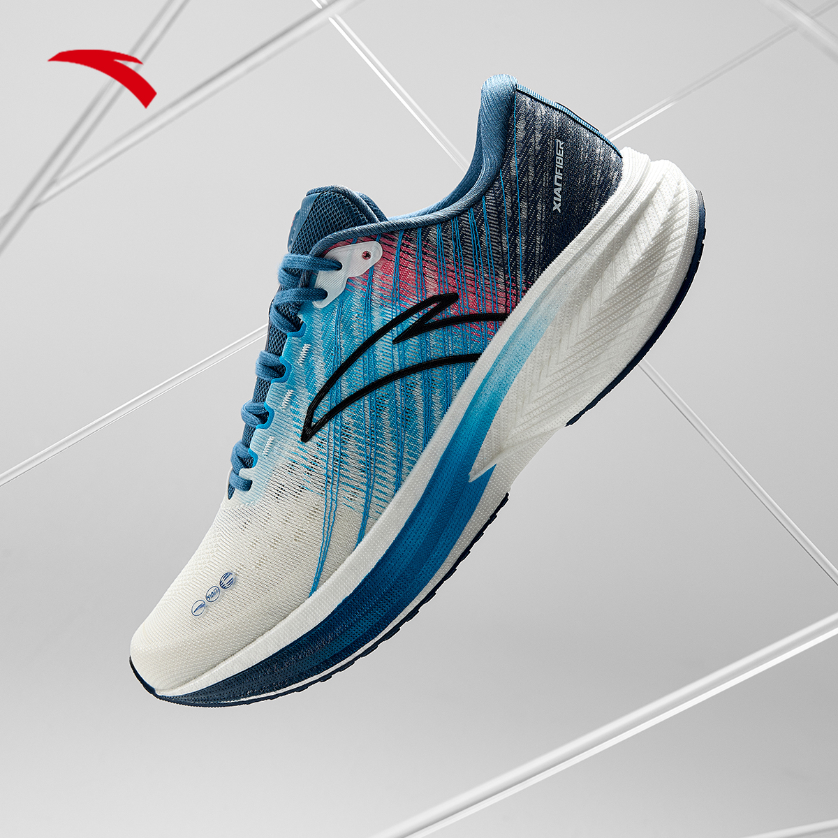ANTA Men Guan Jun 3 RUNNING SHOES 1124C5562-4 -White/Blue/Purple (Kasut ...