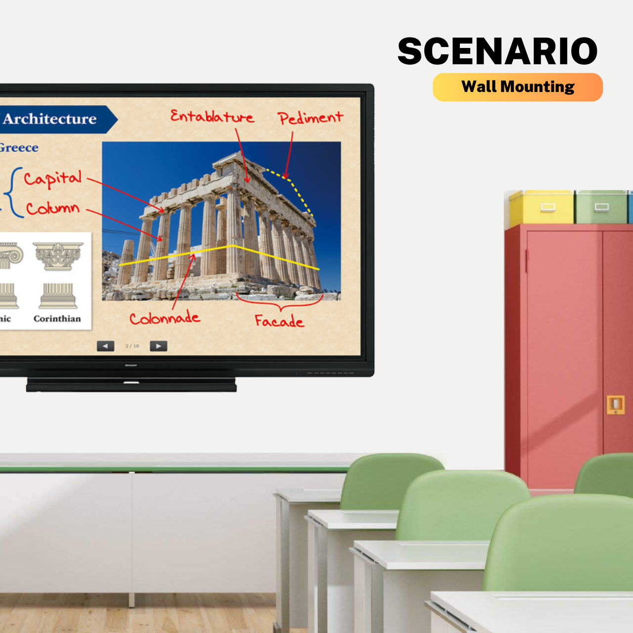 MEGRA Interactive Smartboard Office Touchscreen Monitor Smart ...