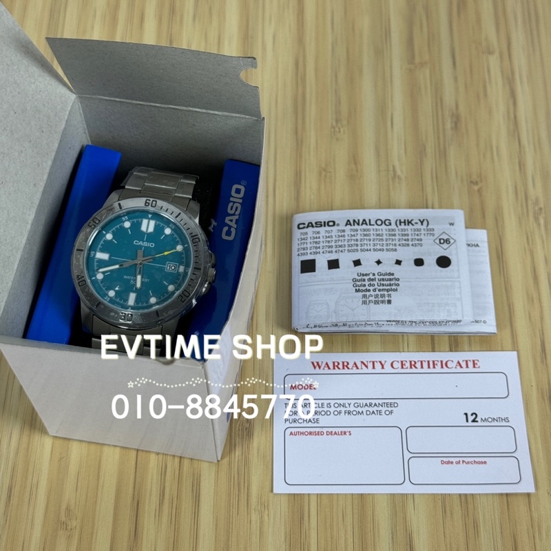 100% ORIGINAL CASIO MEN ANALOG MTP-VD01D-3B / MTP-VD01D-3E1 / MTP-VD01D ...