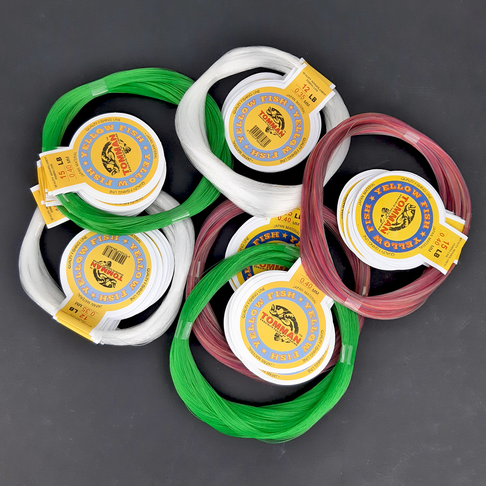 [100LB-500LB] 10 Coils/PKT Tomman Yellow Fish Tangsi Line Leader ...