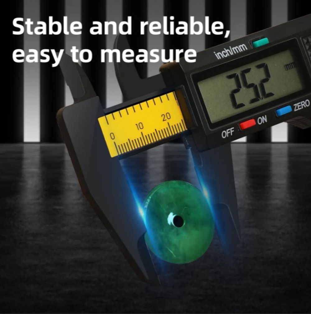 DELI DL90150 Digital Vernier Caliper 150mm Measuring Device Plastic ...