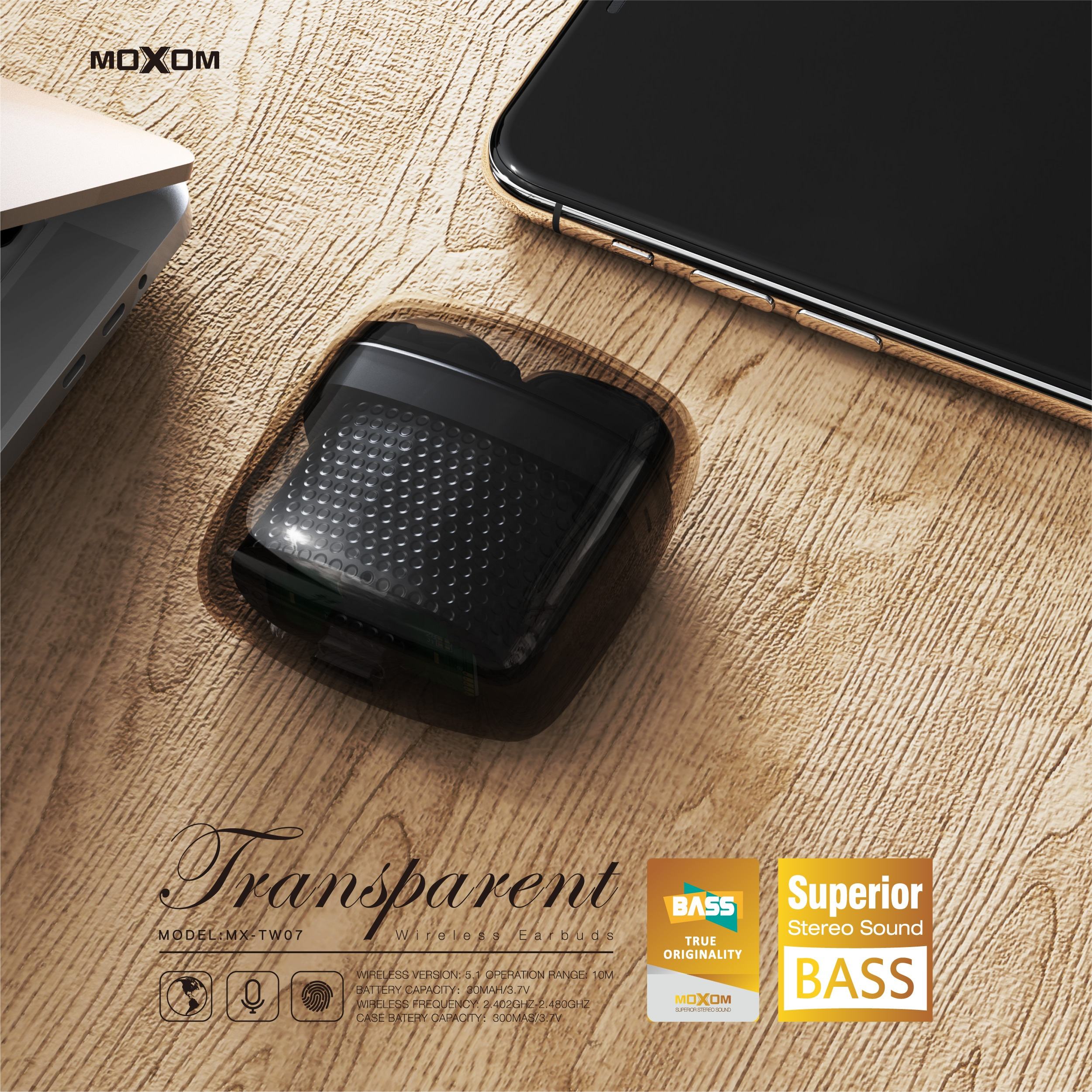 MX-TW07 BLUETOOTH V5.1 EARPHONE WIRELESS TRANSPARENT WIRELESS EARBUDS | Shopee Malaysia
