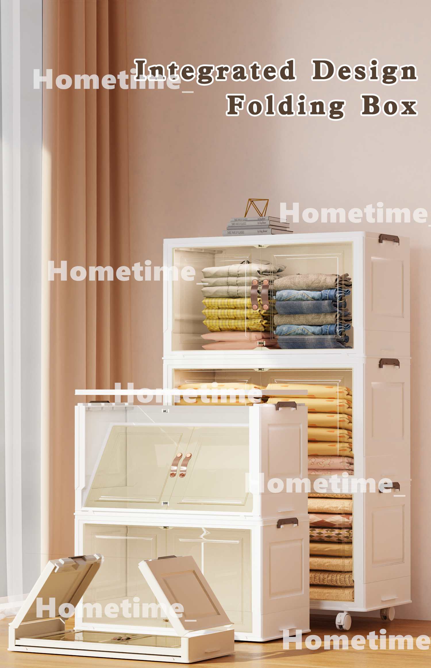 Storage Box Foldable Cabinet Storage Stackable Storage Box Clothes ...