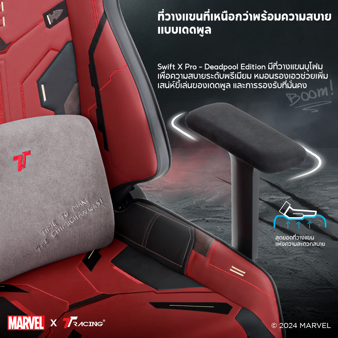 TTRacing Swift X Pro Deadpool Wolverine Edition Gaming Chair Office ...