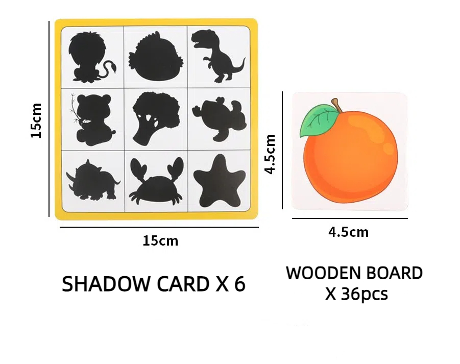 Match Game Memory Game Shadow Matching Montessori Shadow Matching Toys ...