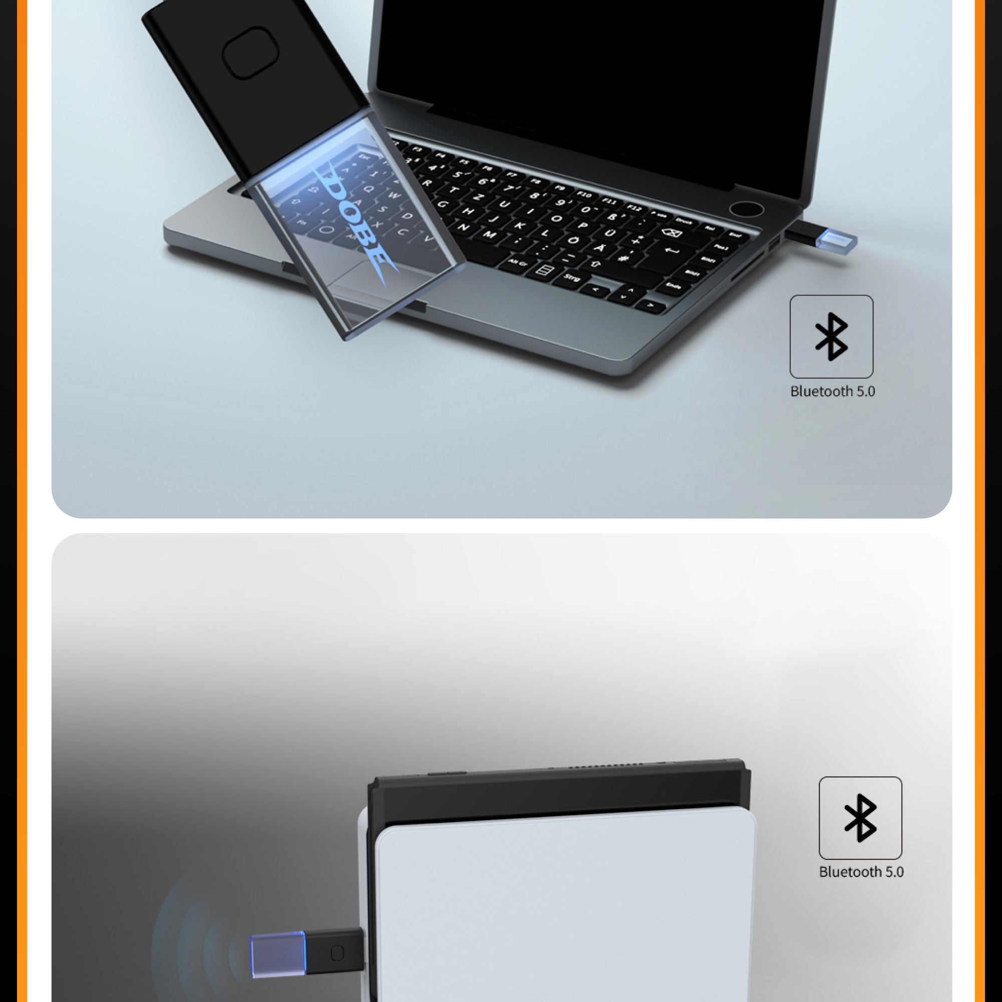 DOBE Wireless Game Controller Bluetooth Adapter PC Compatible PS4/PS5 ...