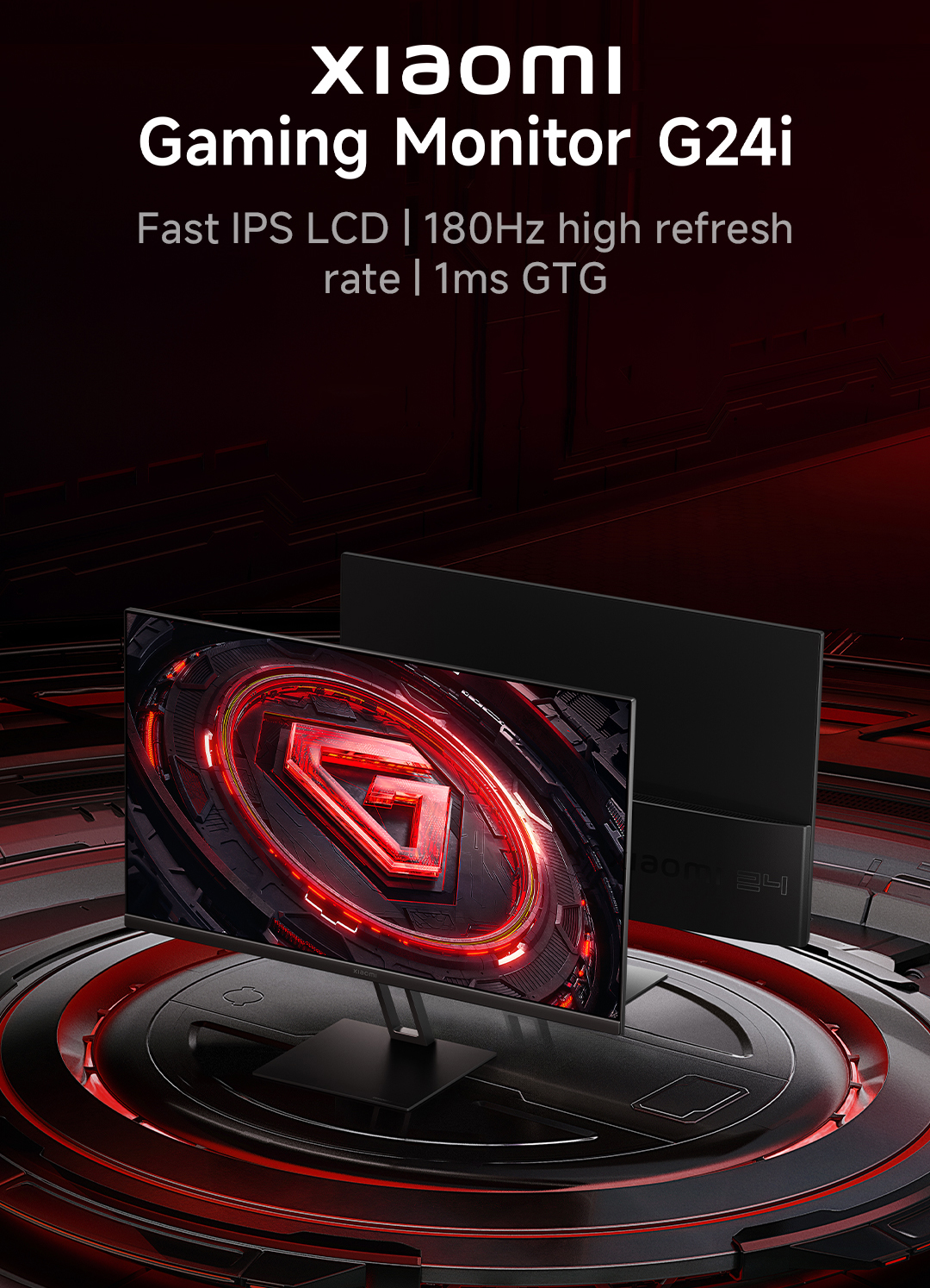 Xiaomi Gaming Monitor G24i 23.8-inch 1080P+180Hz fast IPS LCD/1ms GTG ...