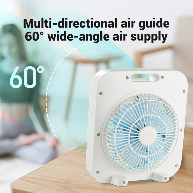Desk Fan Portable Electric Fan Desktop Silent Square Electric Fan ...